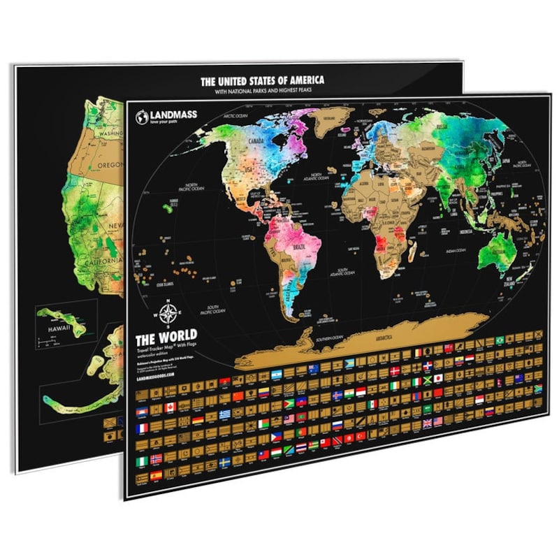 Scratch off World Map - Etsy