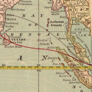 Terrestrial World Map Wall Poster- Terrestrial Globe - Historic World ...