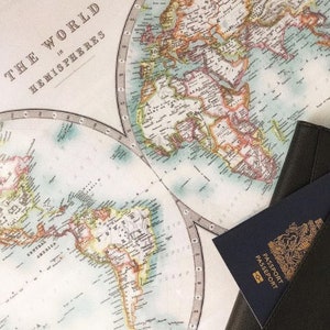 World in Hemispheres - Western Hemisphere - Eastern Hemisphere - Map ...