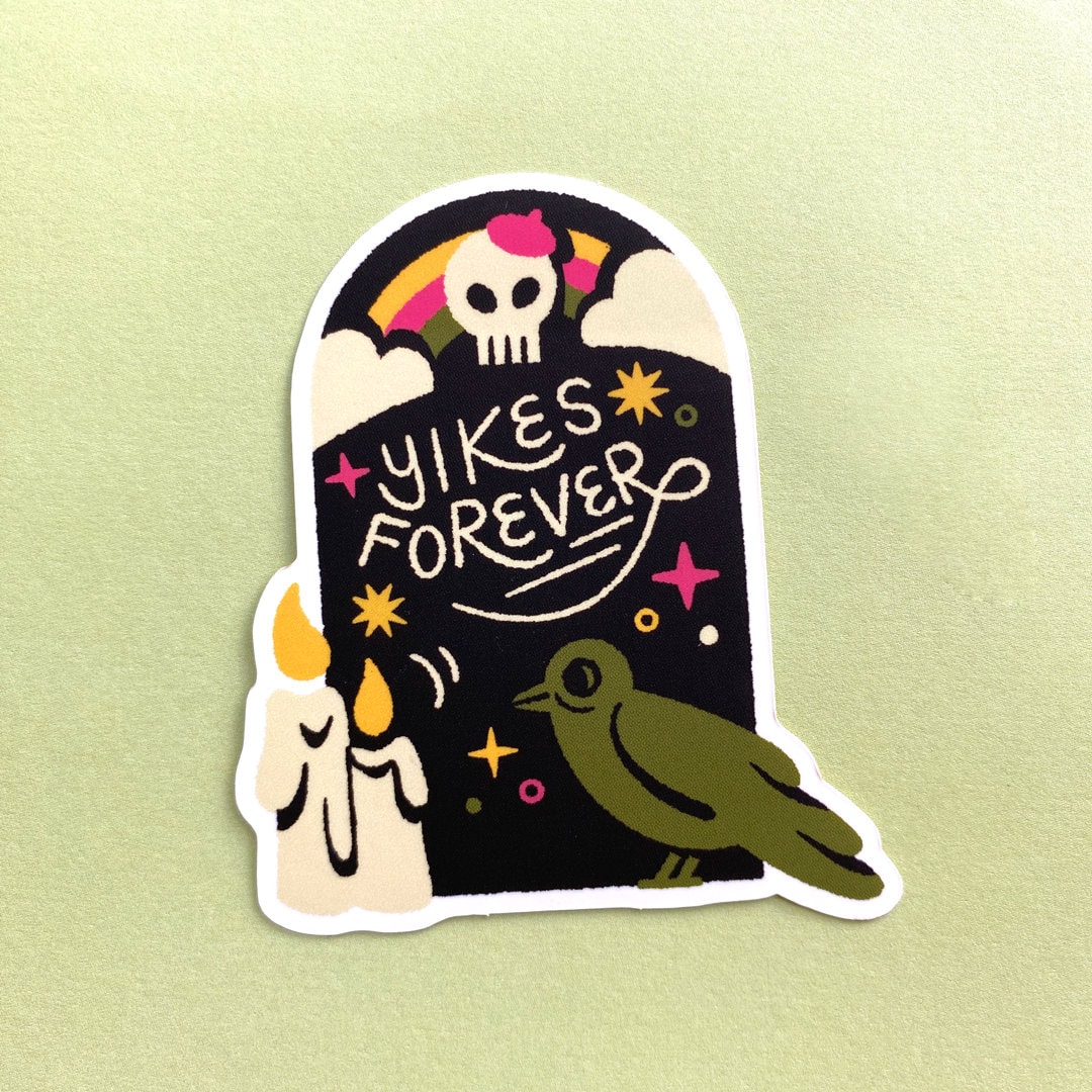 Yikes Forever - 2.6" X 3" Little Misfortune Inspired Matte Vinyl ...