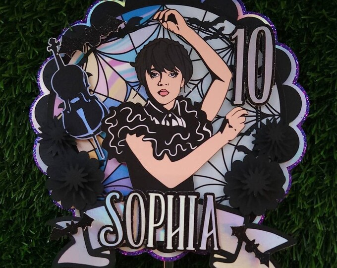 Wednesday Cake Topper - Etsy