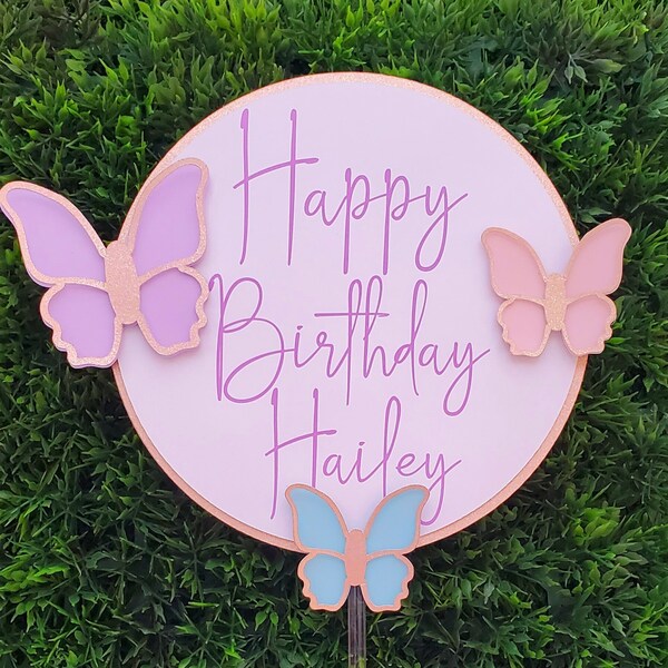 Butterfly Cake Topper - Etsy