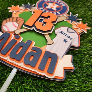 Baseball Cake Topper Astros - Etsy