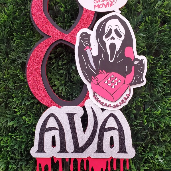 Ghostface Scream Cake Topper - Etsy