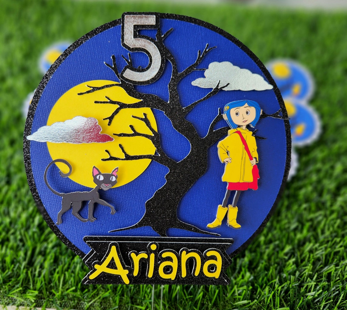 Button Eye Coraline Cake Topper - Etsy