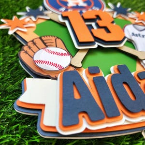 Baseball Cake Topper Astros - Etsy