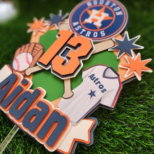 Baseball Cake Topper Astros - Etsy