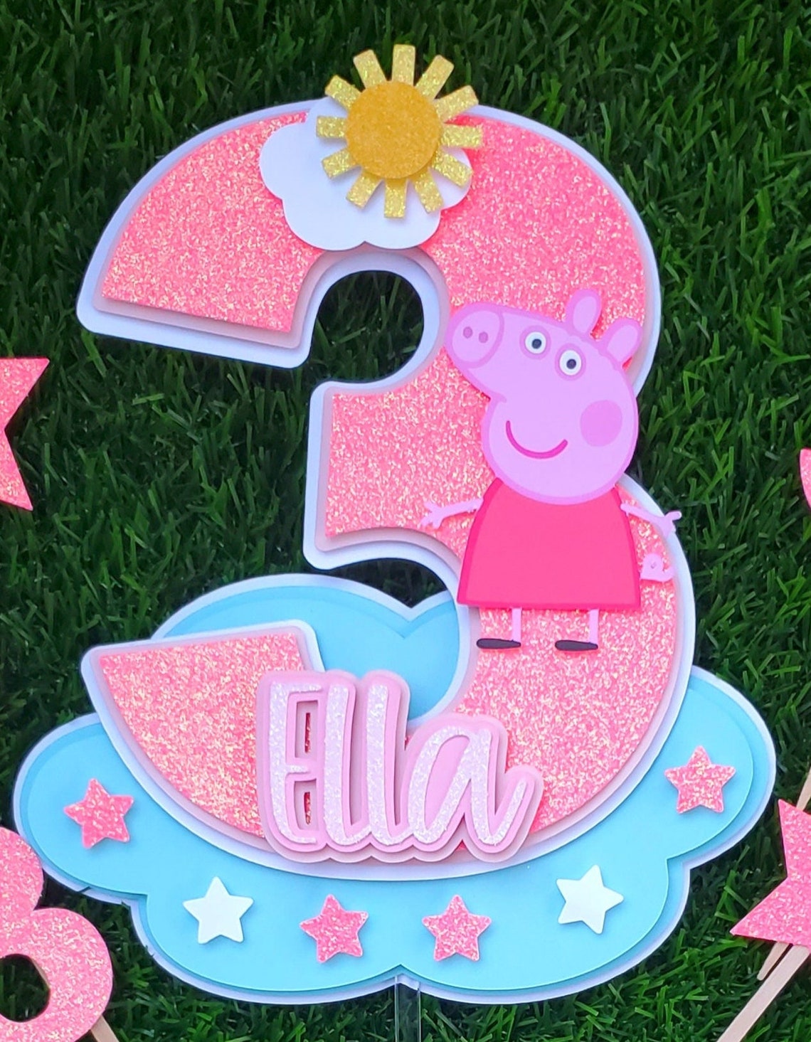 Piggy Cake Topper - Etsy