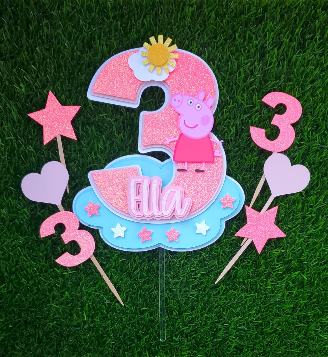 Piggy Cake Topper - Etsy