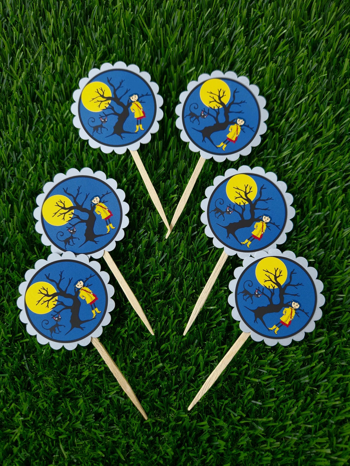 Button Eye Coraline Cake Topper - Etsy