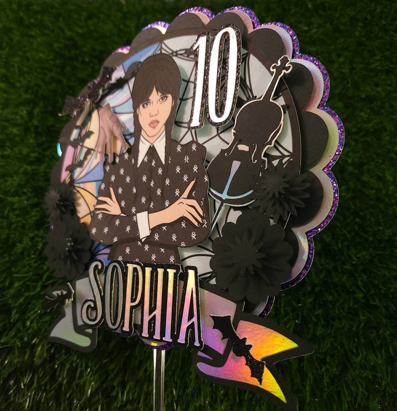 Wednesday Cake Topper - Etsy