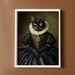 Black Cat Tudor Queen Painting Digital Download Regal Feline Artwork ...