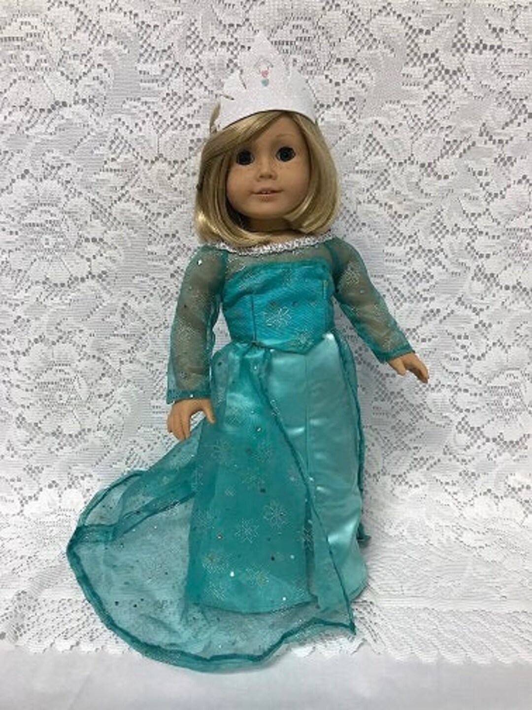 June Doll Dress - Handmade - Frozen Movie Inspired - Etsy