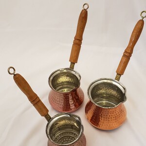 Turkish Coffee Pot Set | Cezve Set | Coffee Maker | Copper Coffee Pot ...