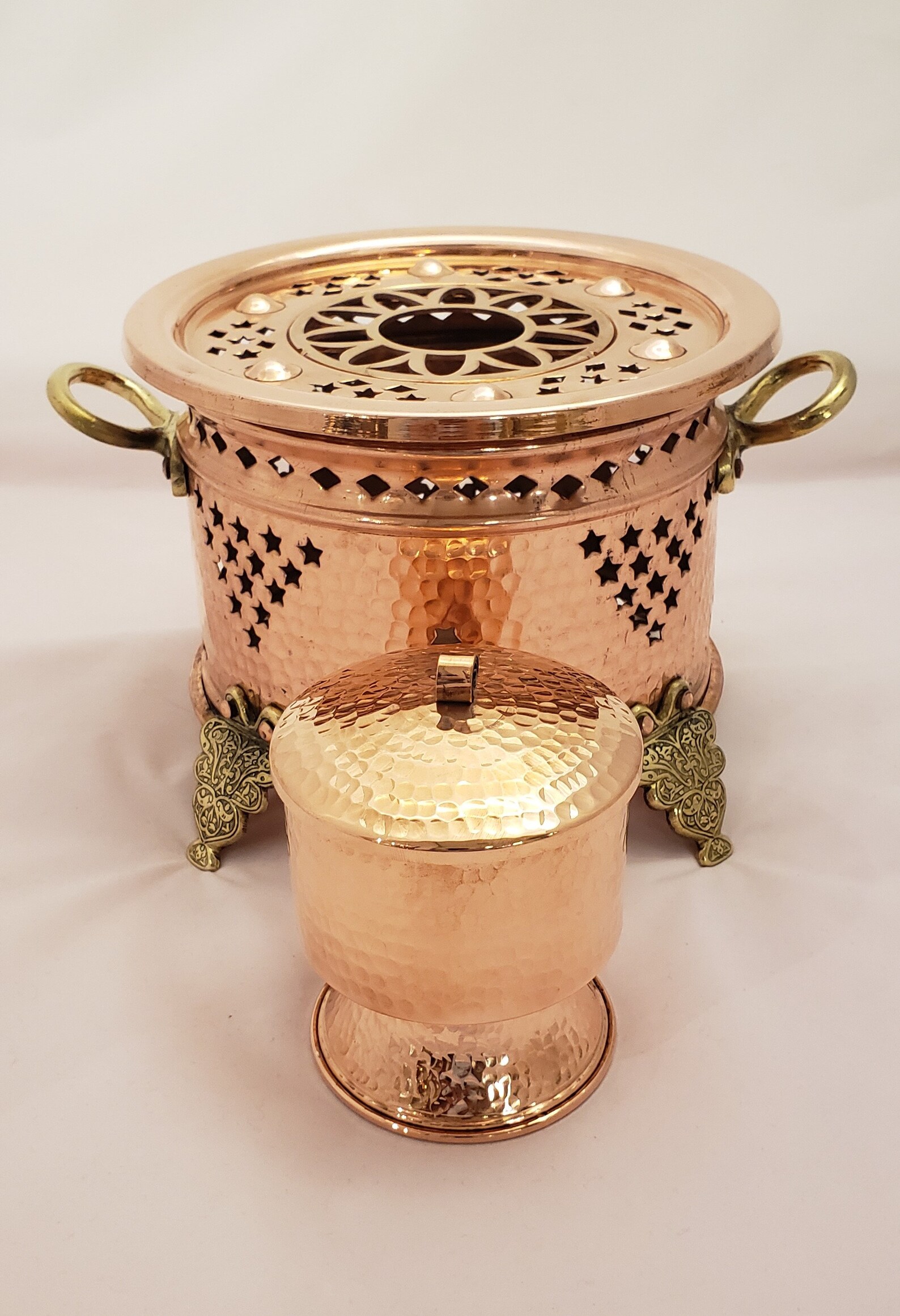 Copper Warmer With Gel Fuel Holder Warmer Copper Warmer | Etsy