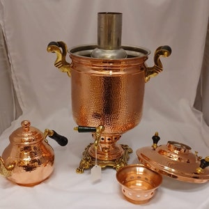 Handmade Copper Turkish Samovar, Semaver, Copper Semaver, Copper ...