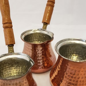 Turkish Coffee Pot Set | Cezve Set | Coffee Maker | Copper Coffee Pot ...