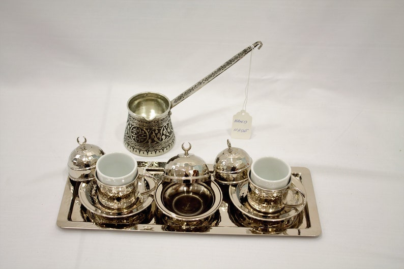 Handmade Copper Turkish Coffee Set turkish coffee cezve | Etsy