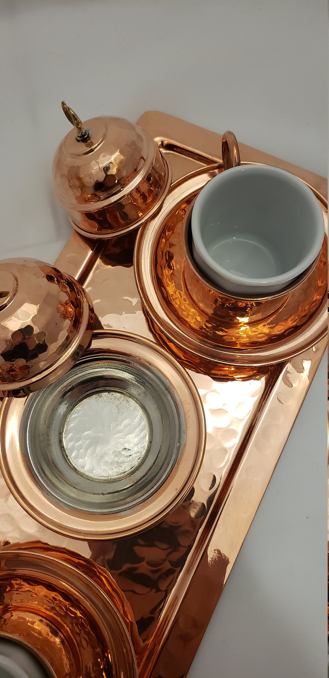 Handmade Copper Turkish Coffee Set Turkish Coffee Cezve | Etsy