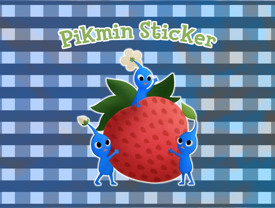 Blue Pikmin Strawberry Sticker Pikmin Bloom Water Pikmin Iridescent ...
