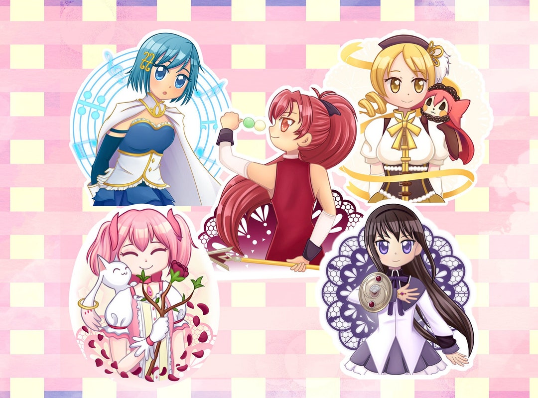 Madoka Magica Stickers | Madoka Homura Kyoko Mami Sayaka Kyuubey Fanart | Magia Records | Puella ...
