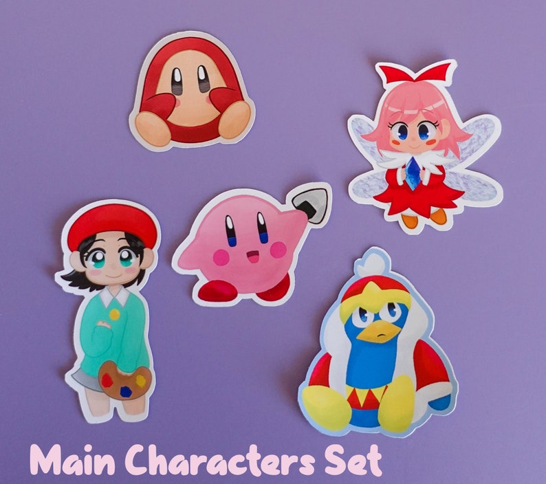 Kirby Crystal Shards Sticker Sheet Kirby 64 Stickers - Etsy