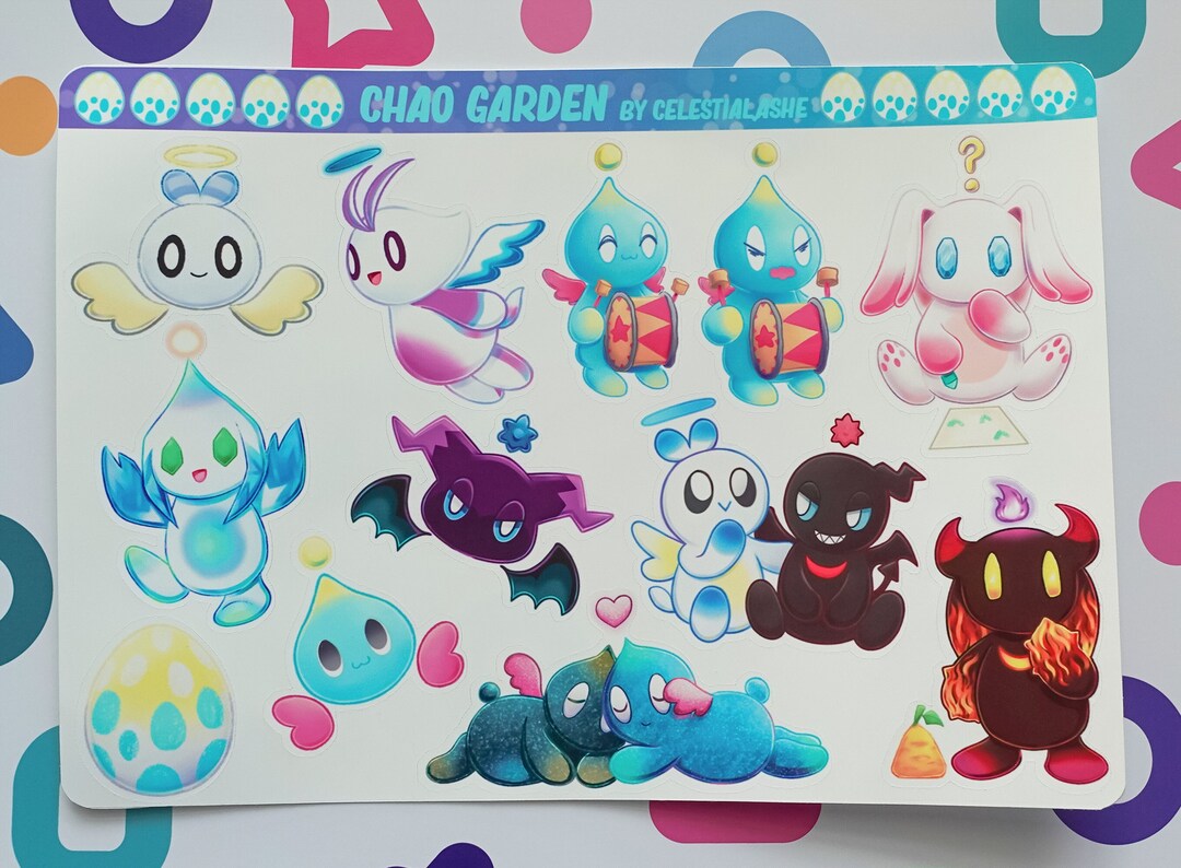 Chao Garden | Sonic the Hedgehog | Sega Stickers 2000s Gamer Merch ...