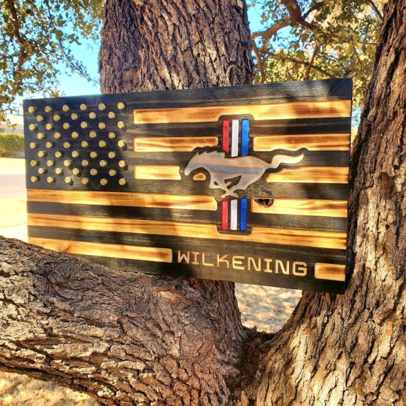 Ford Mustang Wood Sign - Etsy