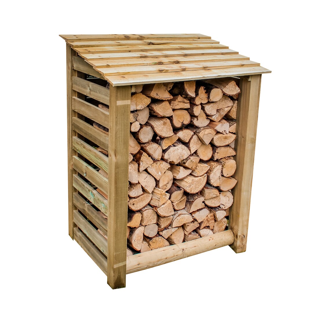 Standard Slatted Log Store - Etsy UK