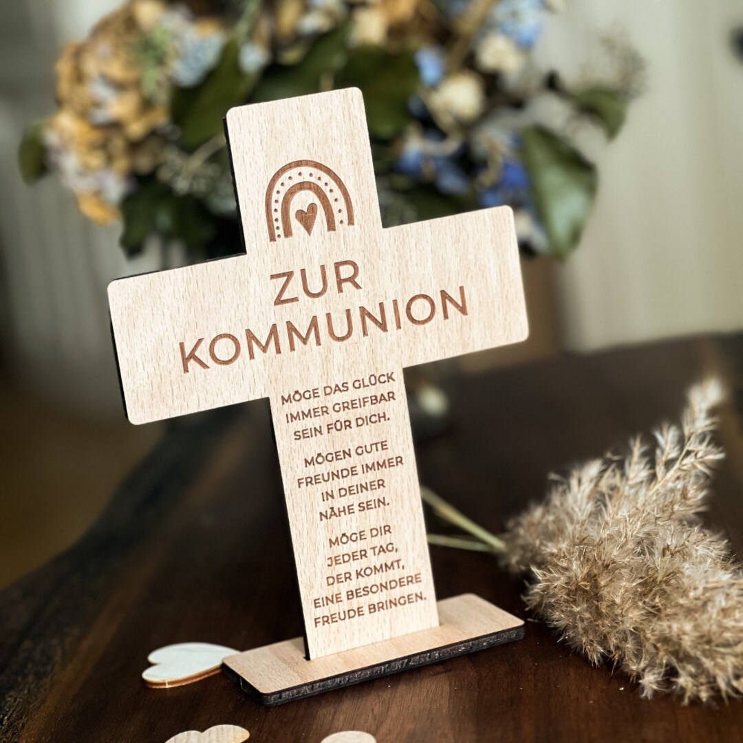 Wooden Cross for Communion Rainbow Wooden Cross Stand Wooden Cross With ...