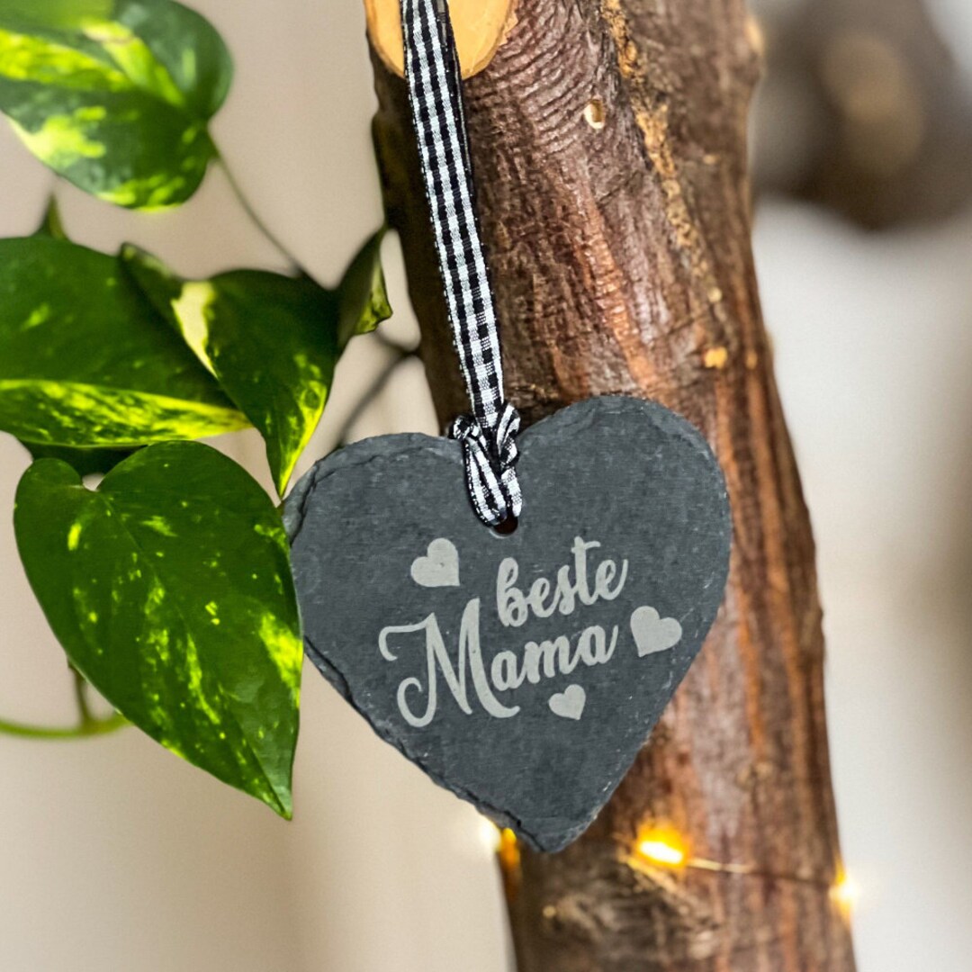 Slate Heart Mini best Mom Mini Slate Heart With Engraving Slate Heart ...