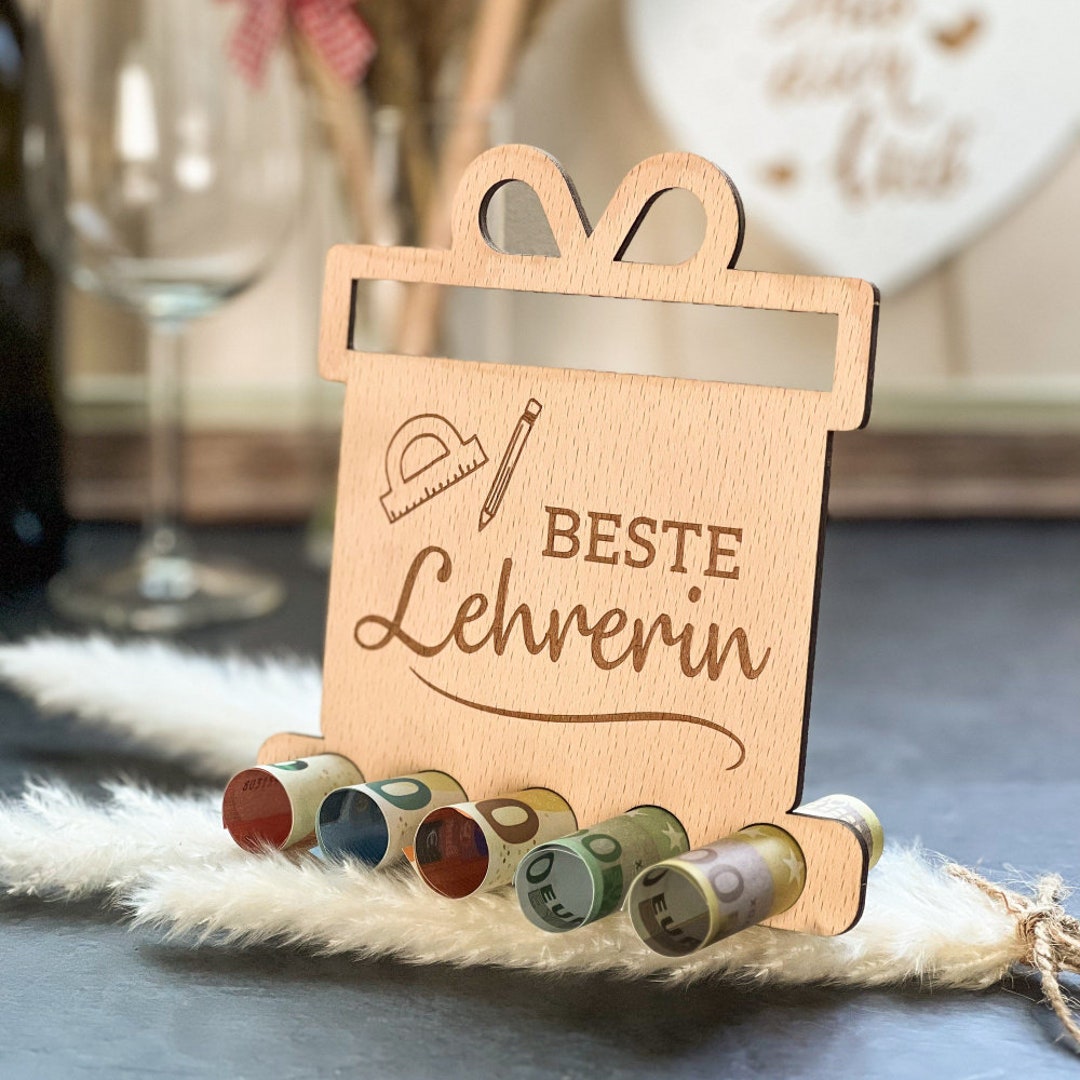 Wooden Display Money Gift best Teacher Voucher Gift Idea Voucher ...