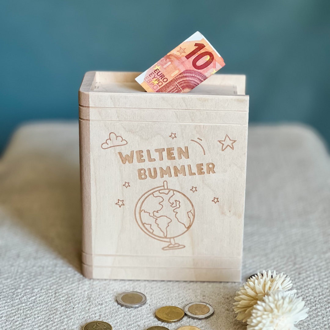 Money Box Book globetrotter - Etsy
