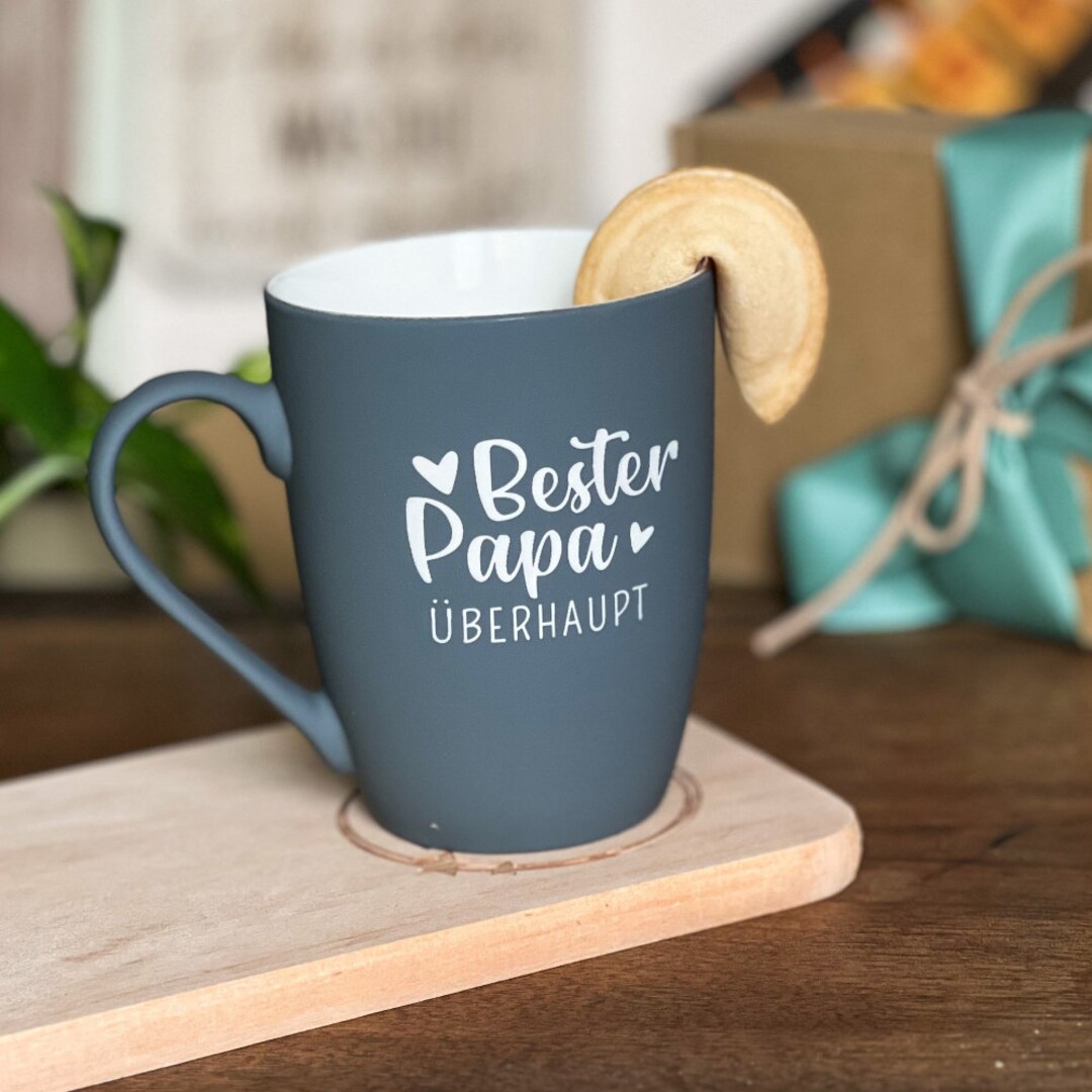 Soft-touch Mug Grey "best Dad Ever" | Gift for Dad | Father's Day ...