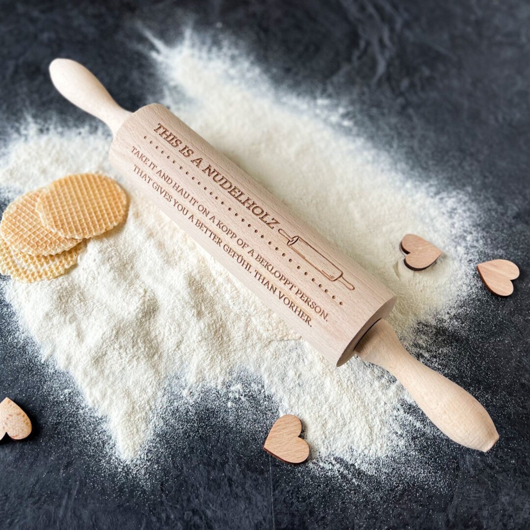 Rolling Pin With the Saying this is a Rolling Pin Dough Roller Baking ...