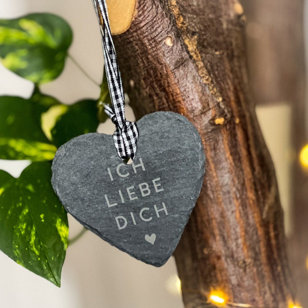 Slate Heart Mini i Love You Mini Slate Heart With Engraving Slate Heart ...