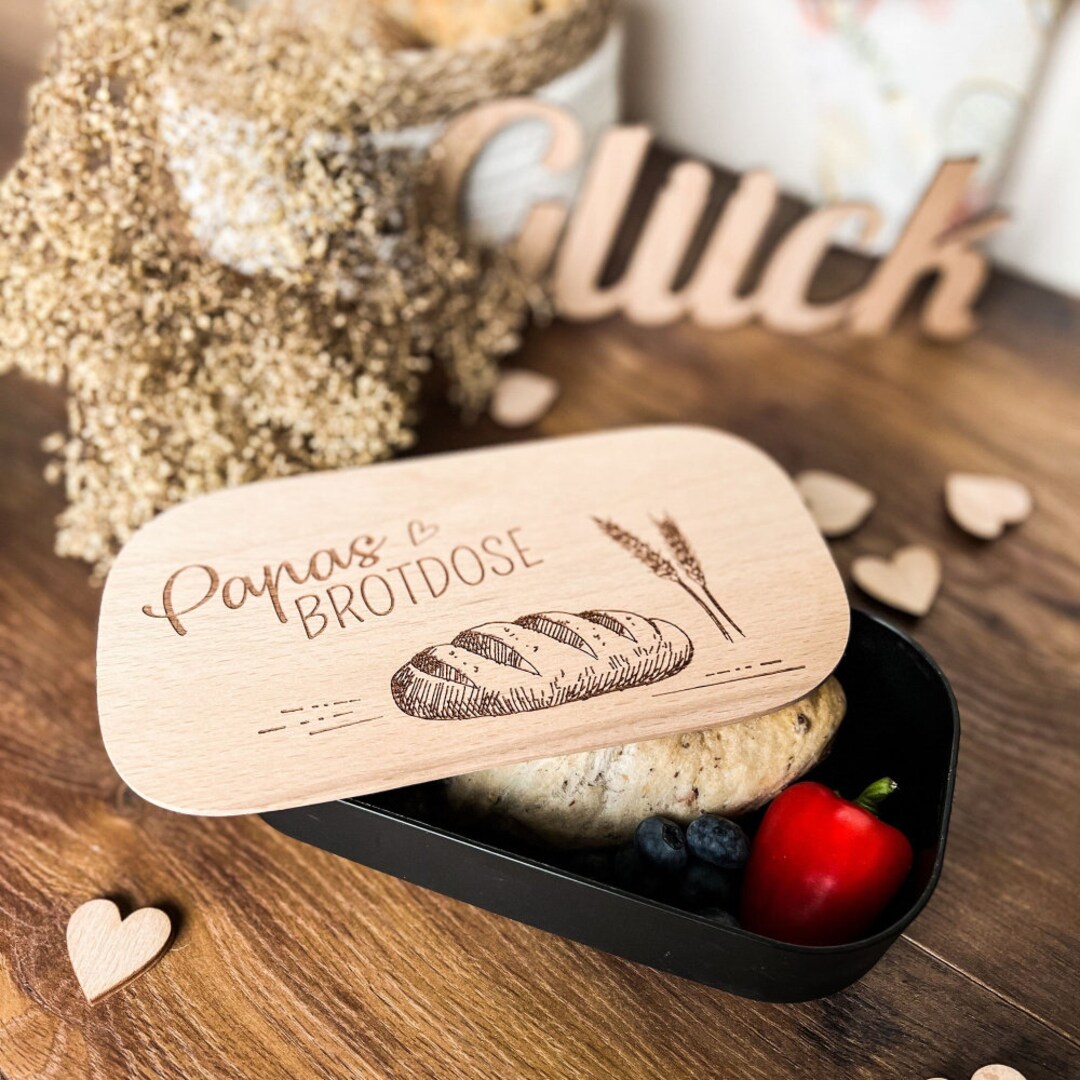 Plastic Lunch Box "dad's Lunch Box" | Lunch Box With Engraved Breakfast ...