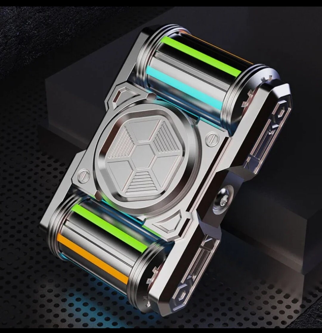 Tank Fingertip High Tech Metal Gyroscope Hand Stress Relief Roller ...