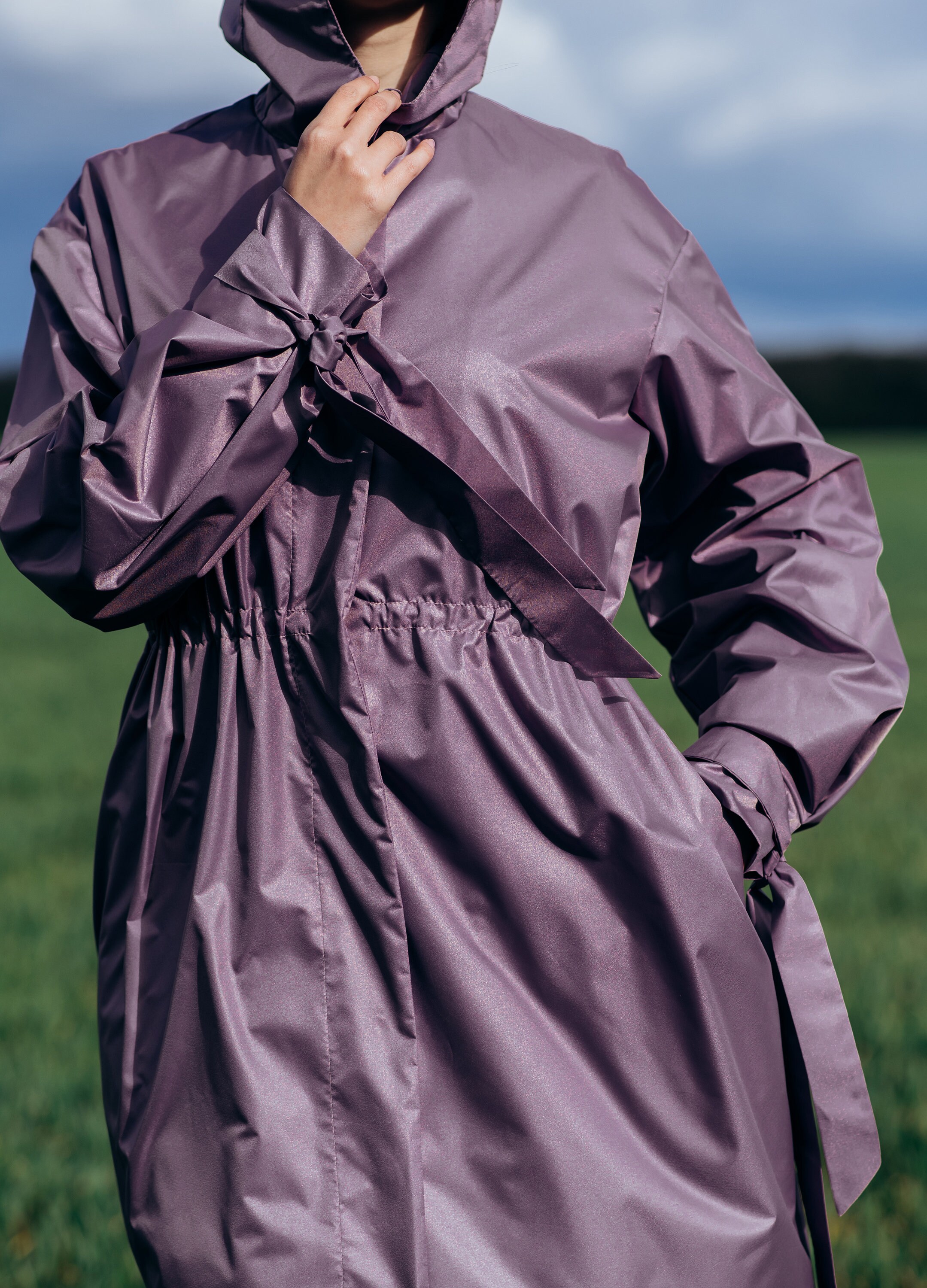 Spring Women's Raincoat Premium Lavender Water Resistant - Etsy UK