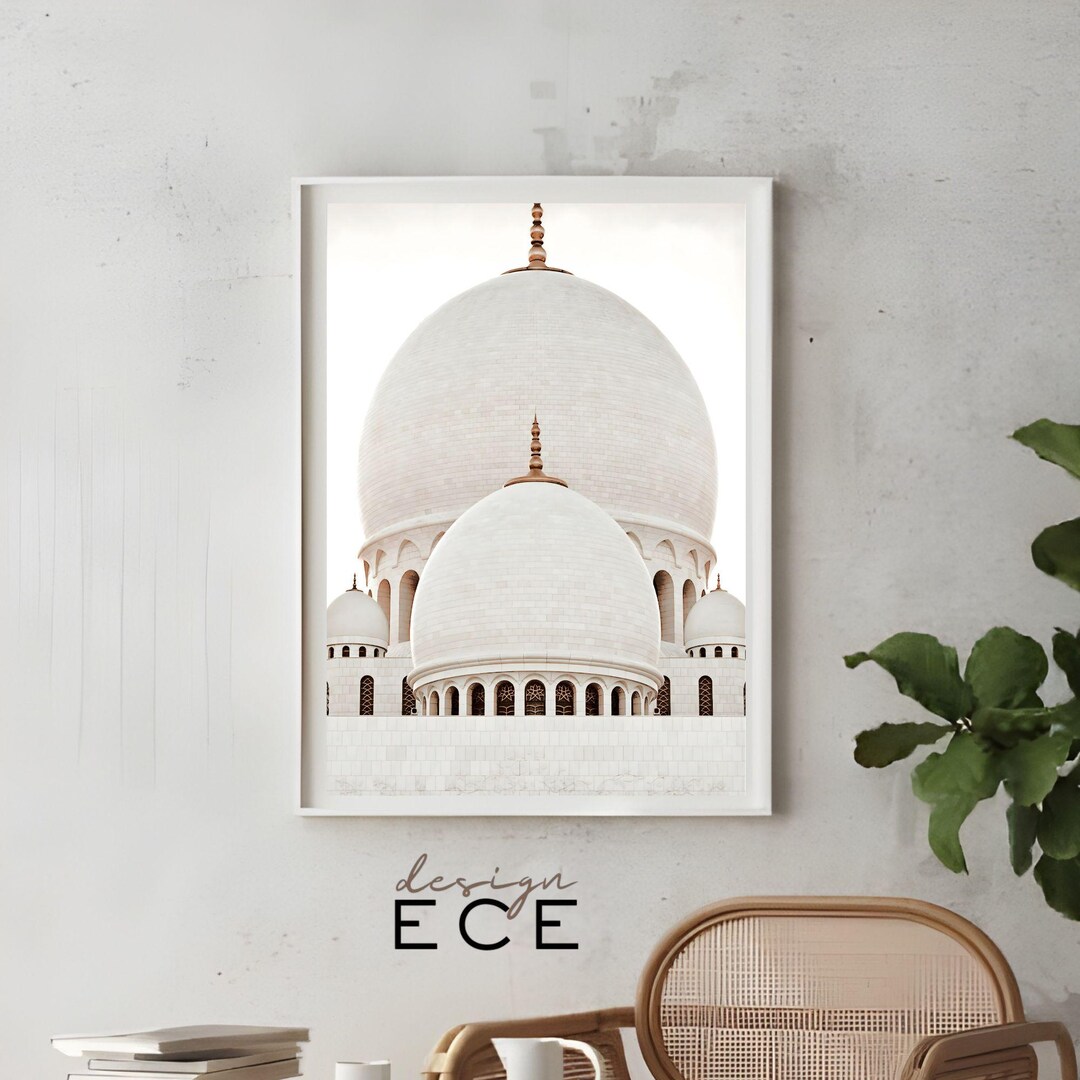 Islamic Wall Murals Sheikh Zayed Grand Mosque - Muslim Home Decor ...