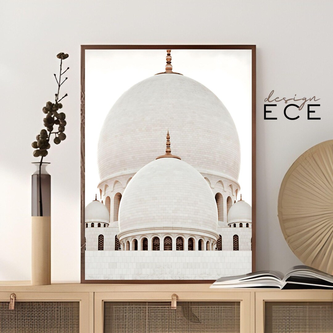 Islamic Wall Murals Sheikh Zayed Grand Mosque - Muslim Home Decor ...