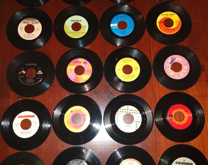 Used 45 RPM 7 Records for Crafting, Crafting LOT of 100 - Etsy