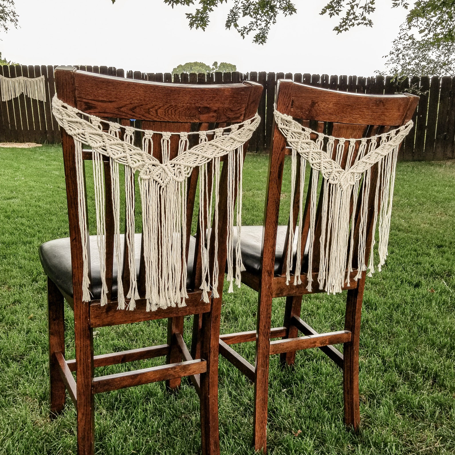 Boho Macrame Chair Backs - Etsy