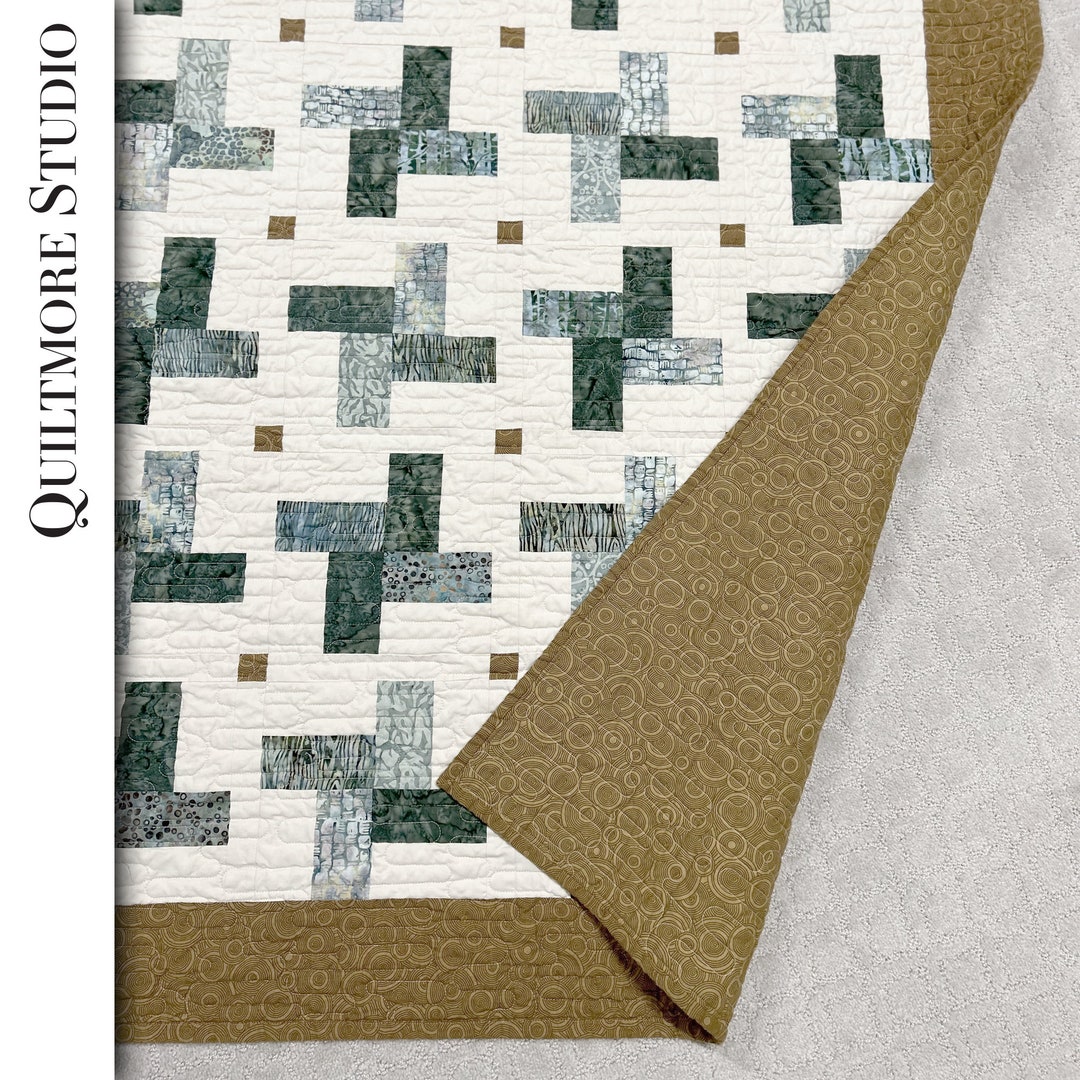 Handmade Patchwork Quilt Batik Earth Tones for Country or Rustic ...