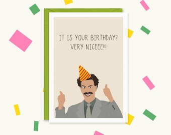 Borat Card - Etsy UK
