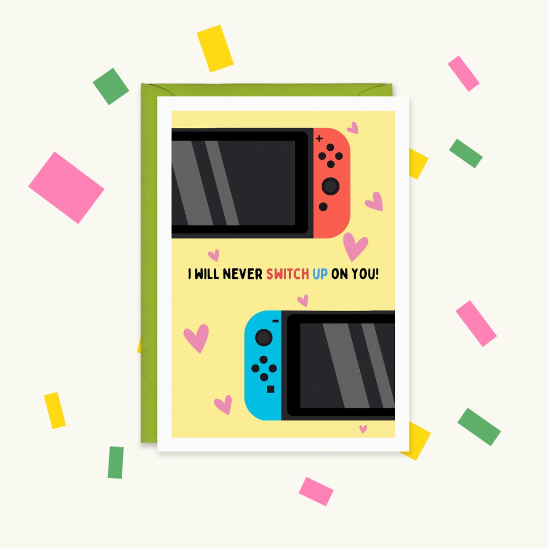 Funny Nintendo Switch Valentine's Day Card for Gamers - Etsy