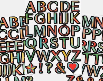 Large Alphabet Stickers - Etsy UK