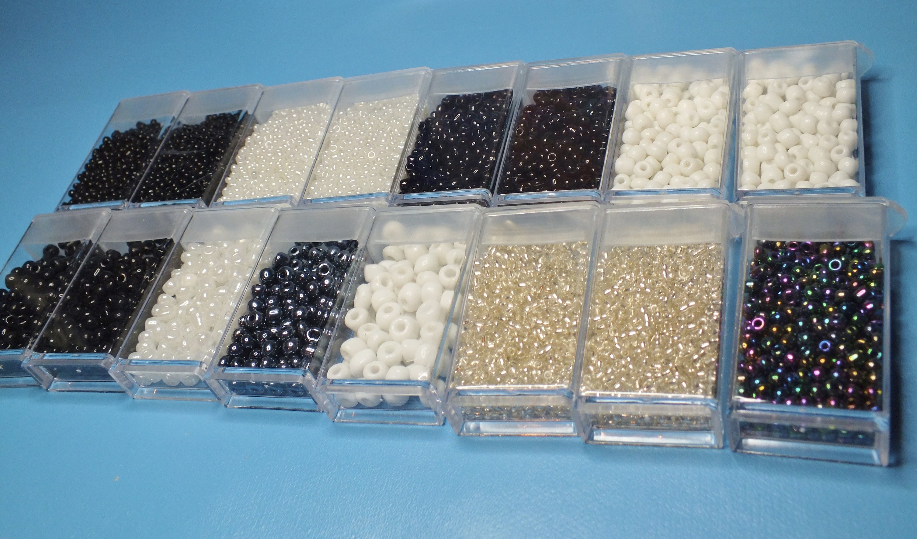Giant SEED BEAD Assorted Variety Box 64 Reusable Tubs 2mm - Etsy