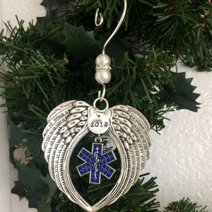 EMS Ornament, EMT Christmas Ornament, Secret Santa Gift, EMS Christmas ...