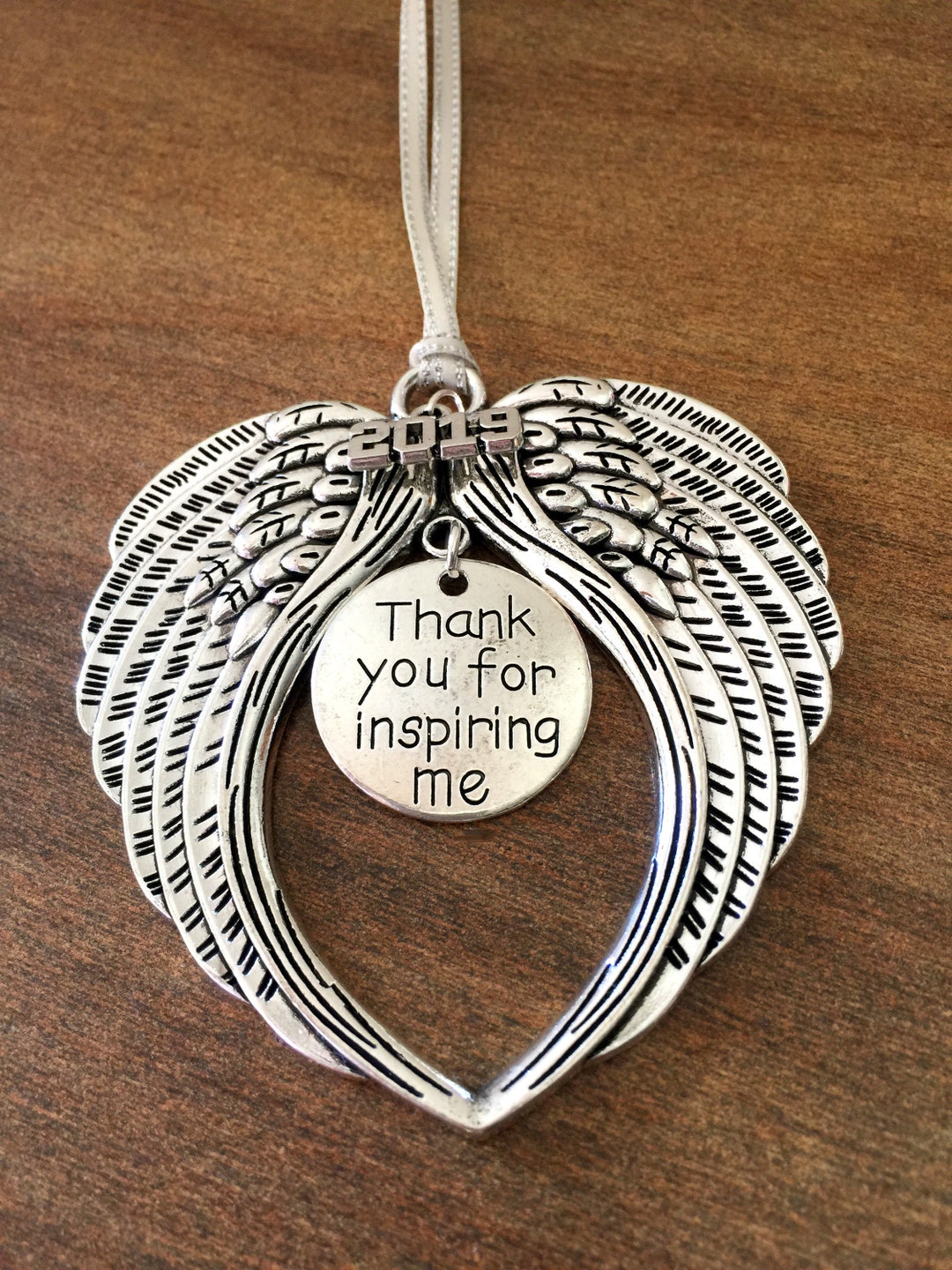 Thank You for Inspiring Me Christmas Ornament, Angel Ornament, Teacher ...